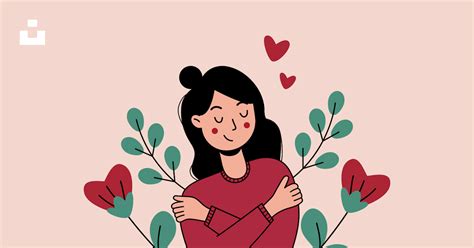 여자는 사랑으로 자신을 껴안는다 벡터 Unsplash의 무료 사랑 이미지