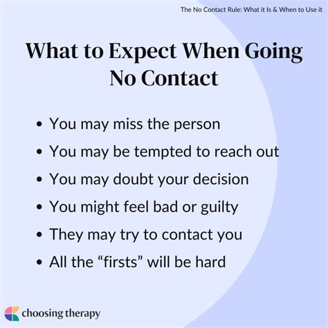 What Is The No Contact Rule