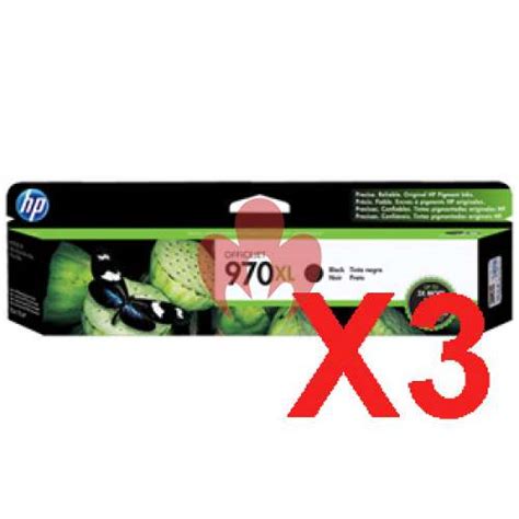 HP 970XL Ink Cartridge x 3 Black CN625AA - Genuine Ink Cartridges - Hot ...