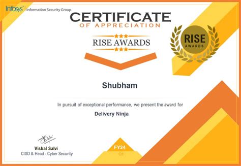 Shubham Singhal On Linkedin Thank You Infosys Cybersecurity 12 Comments