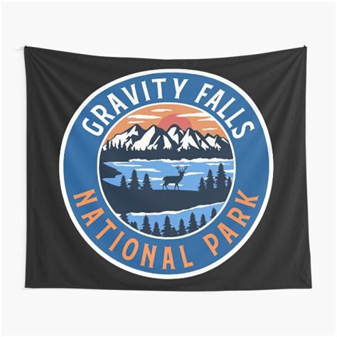 Gravity Falls National Park Tapestry Gravity Falls Shop Official
