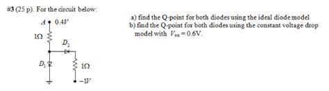 Solved For The Circuit Below Find The Q Point For Both Chegg Com