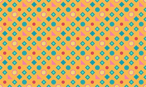 Tactile Design Geometric Shapes Seamless Pattern For Wallpaper Background Premium Ai Generated