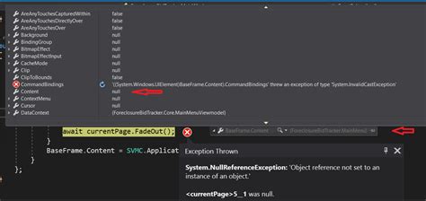 System Windows Controls Frame Returns NullReferenceException When Assigning Content Property To