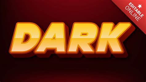 Dark Text Effect Generator