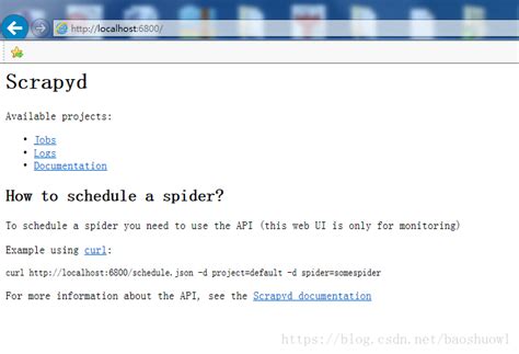 Python在windows系统下基于scrapyd部署爬虫项目本地部署python Scrapy爬虫可以部署在windows上吗 Csdn博客