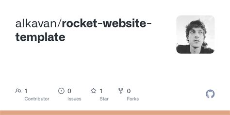 GitHub Alkavan Rocket Website Template