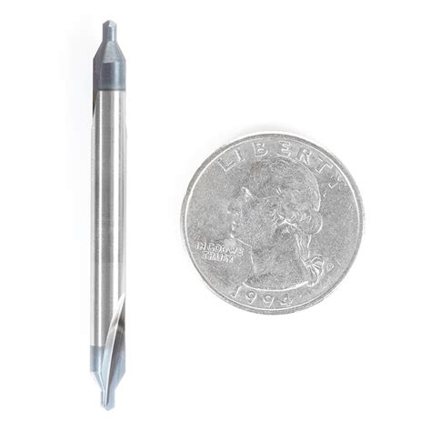 51670 Cnc 118 Degree Point Center Drill High Performance Solid Carbide 60 Degree Countersink 3