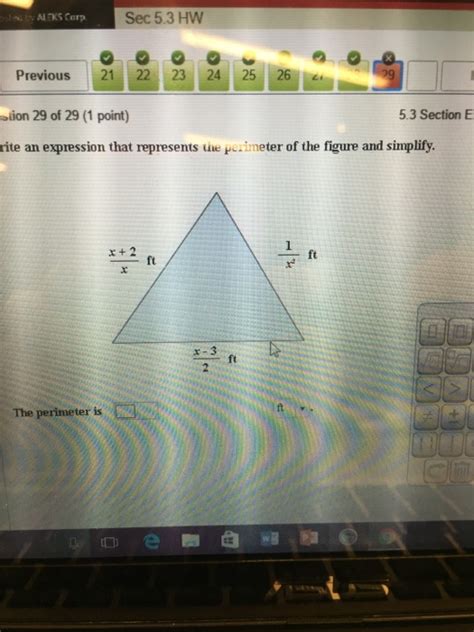 solved write an expression that represents the perimeter of