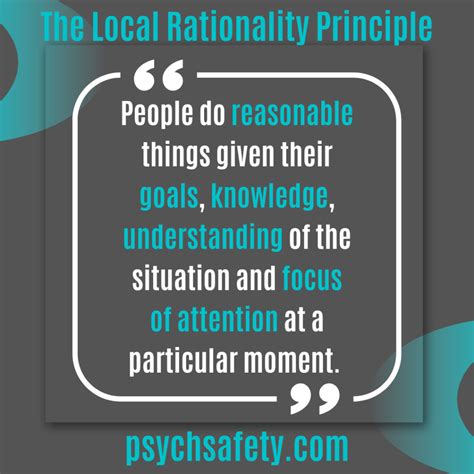 The Local Rationality Principle - Psych Safety