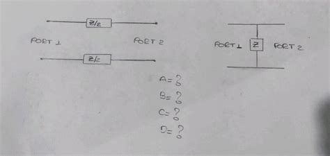Solved Find The Values Of The Abcd Matrix Of The Following