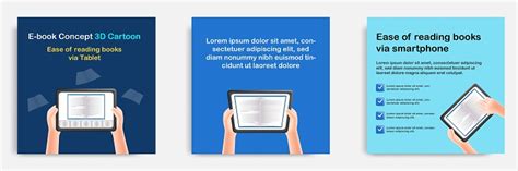 3d 만화 스타일 소셜 미디어 유익한 교육 및 학습 팁 포스트 배너 템플릿 레이아웃 디자인 모바일 리더 전자 책 응용 프로그램