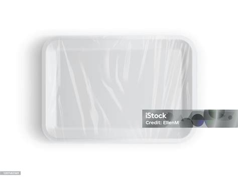 식품 고기 생선 쿠키 과자 소시지 치즈 야채 스테이크 돼지 고기 쇠고기 흰색 배경 벡터에 고립 된 닭고기를위한 흰색 트레이 포장 플라스틱에 대한 스톡 벡터 아트 및 기타