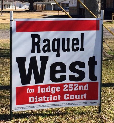 Raquel West For Judge 252nd District Court