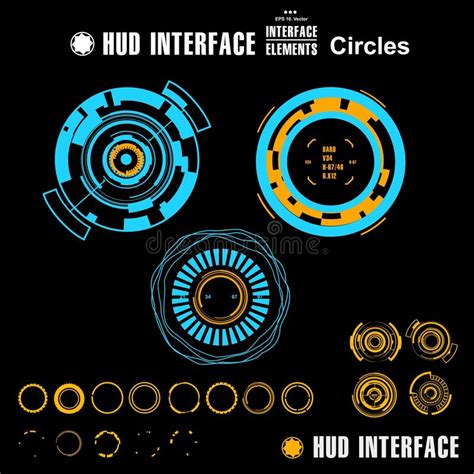 Futuristic Virtual Graphic Touch User Interface Hud Stock Vector Illustration Of Gaming