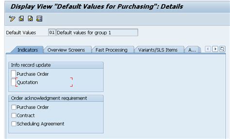 Solved Turn Off Info Record SAP Community