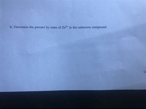 EXPERIMENT Pre Laboratory Questions A Chemist Chegg
