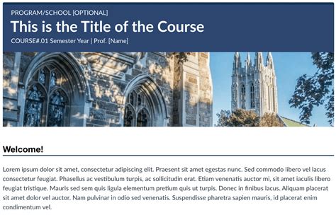 Canvas Homepage Templates Digital Learning Design Toolkit