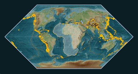 African Tectonic Plate Wiki Eckert I Earthquakes And Boundari Stock Illustration