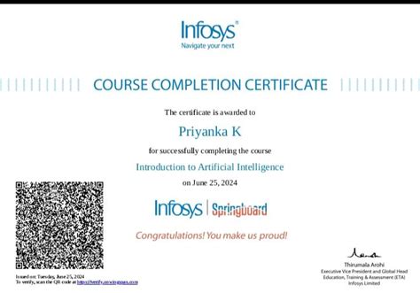 Priyanka K On Linkedin Artificialintelligence Ai Technology Innovation Infosysspringboard