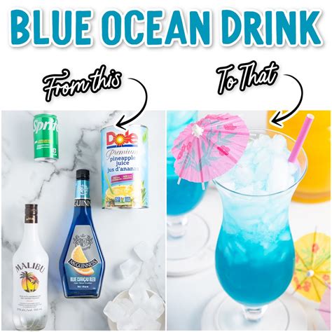 Blue Ocean Drink Coconut Rum Drinks Drinks With Sprite Pineapple Drinks
