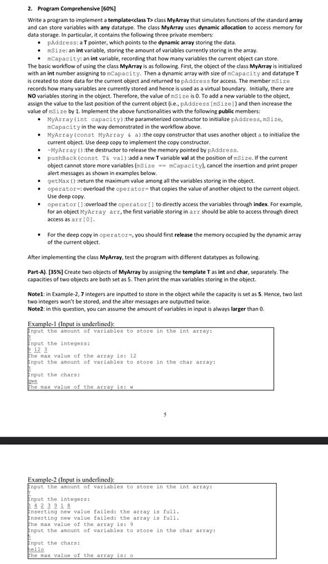 Solved Program Comprehensive 60 Write A Program To