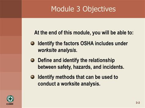 Ppt Module 3—worksite Analysis Powerpoint Presentation Free Download Id 5465276