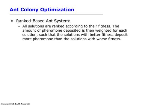PPT Ant Colony Optimization PowerPoint Presentation Free Download ID 5406053
