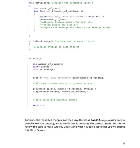 Solved A Two Dimensional Dynamic Arrays In This Program