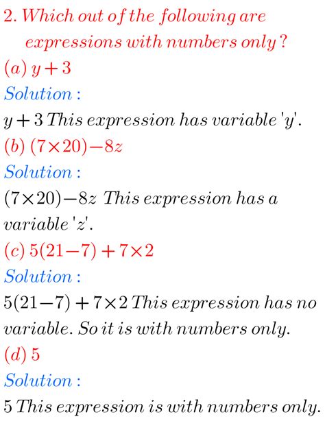 Algebra Solutions For Exercise 113 Class 6 Ncert Maths Maths Glow