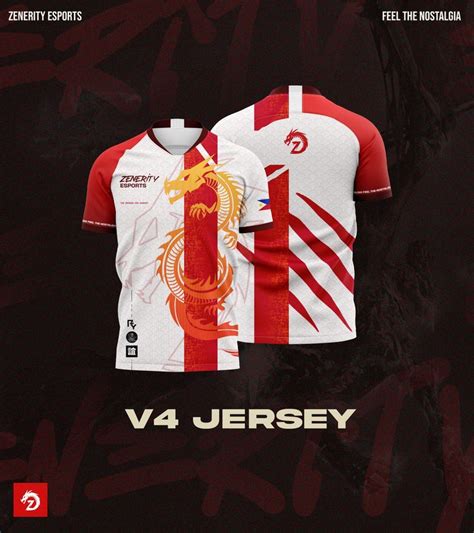 Professional Esports Jersey Design With Dragon Image