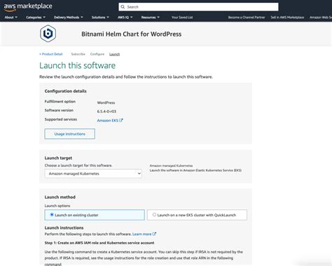 Get Started With Bitnami Charts Using Amazon Eks And The Aws Marketplace