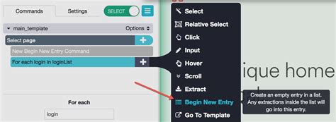 Inputting Various Usernames And Passwords A List Of Different Variables Parsehub Help Center