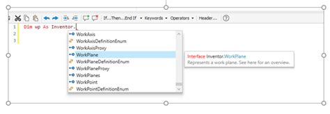 Solved Ilogic Editor Want To Bring Up Intellisense To Show Objects And All Member Functions
