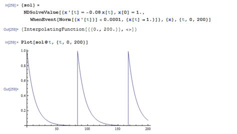 Differential Equations Bug In Ndsolvewhenevent Mathematica Stack