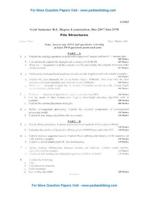 file structures jan 2018 2010 scheme pdf data data management