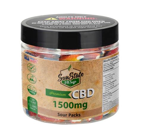 Cbd Gummy Traditional Sour Packs Sunstate Hemp