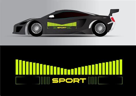 Premium Vector Gradient Car Decal Sticker Collection 19