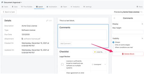 Customizing Layout Flowdash