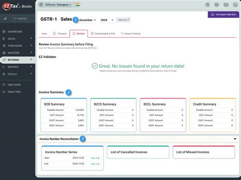 How To Prepare GSTR 1 JSON File For GSTN EZTax In GST Help Center