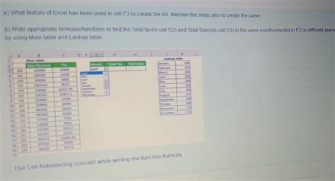 A What Feature Of Excel Has Been Used In Cell F3 To