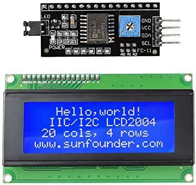 SunFounder IIC I2C TWI Serial 2004 20x4 LCD Module Shield For Arduino R3 Mega2560 Pricepulse