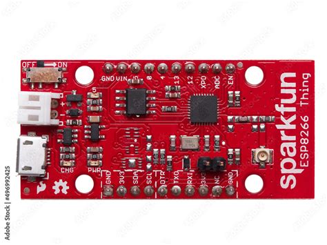 Sparkfun ESP Thing A Popular IoT Development Board Among Students And Hobbyists Stock Photo