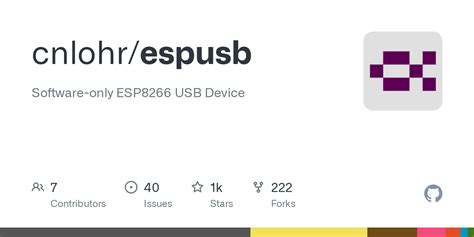 github cnlohr espusb software only esp8266 usb device