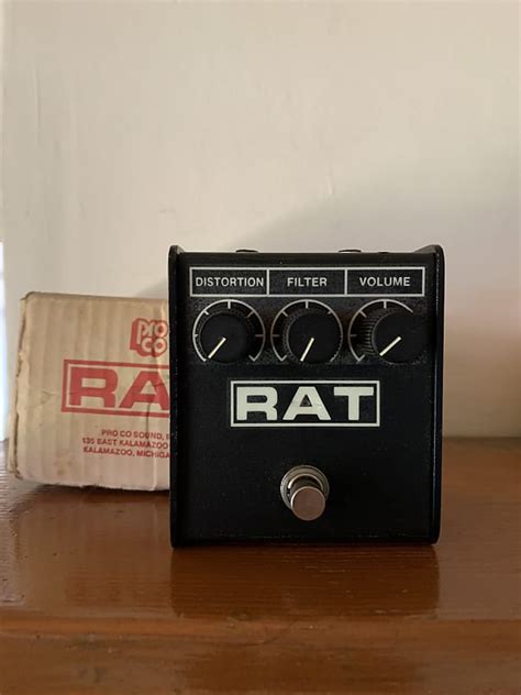 1988 Proco Rat Woodcutter Flat Box Green Pcb Reverb