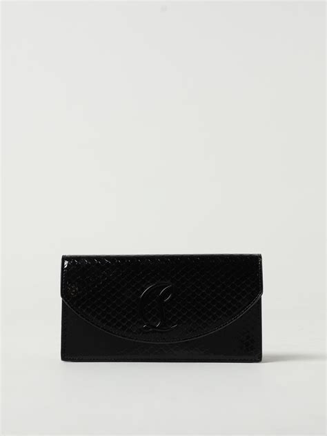 Christian Louboutin Loubi Bag In Python Print Leather Black