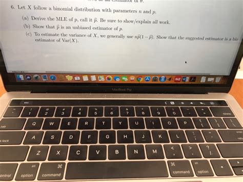 Solved Lator Of 6 Let X Follow A Binomial Distribution