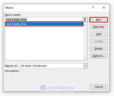 How To Add A Row To The Bottom Of A Table Using An Excel Macro