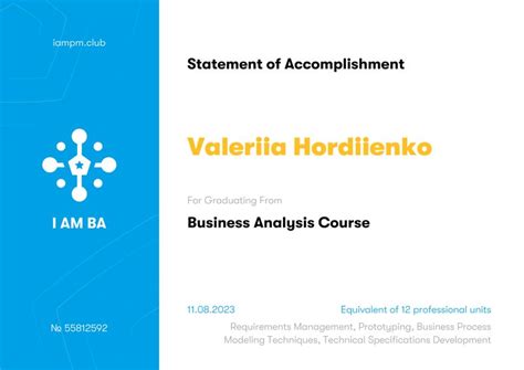 valeriia hordiienko on linkedin iampm businessanalysis