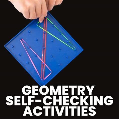 Geometry Self Checking Activities Math Love